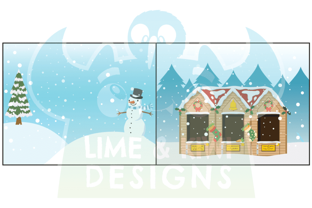 Christmas Backgrounds 1 - Lime and Kiwi Designs