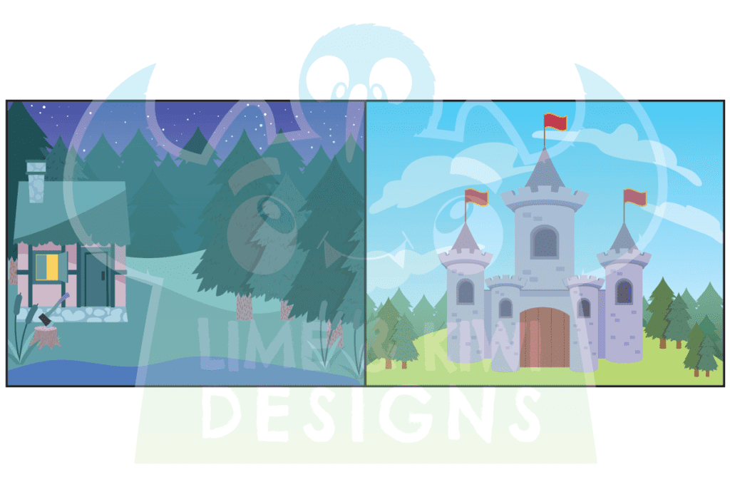Medieval Backgrounds - Lime and Kiwi Designs