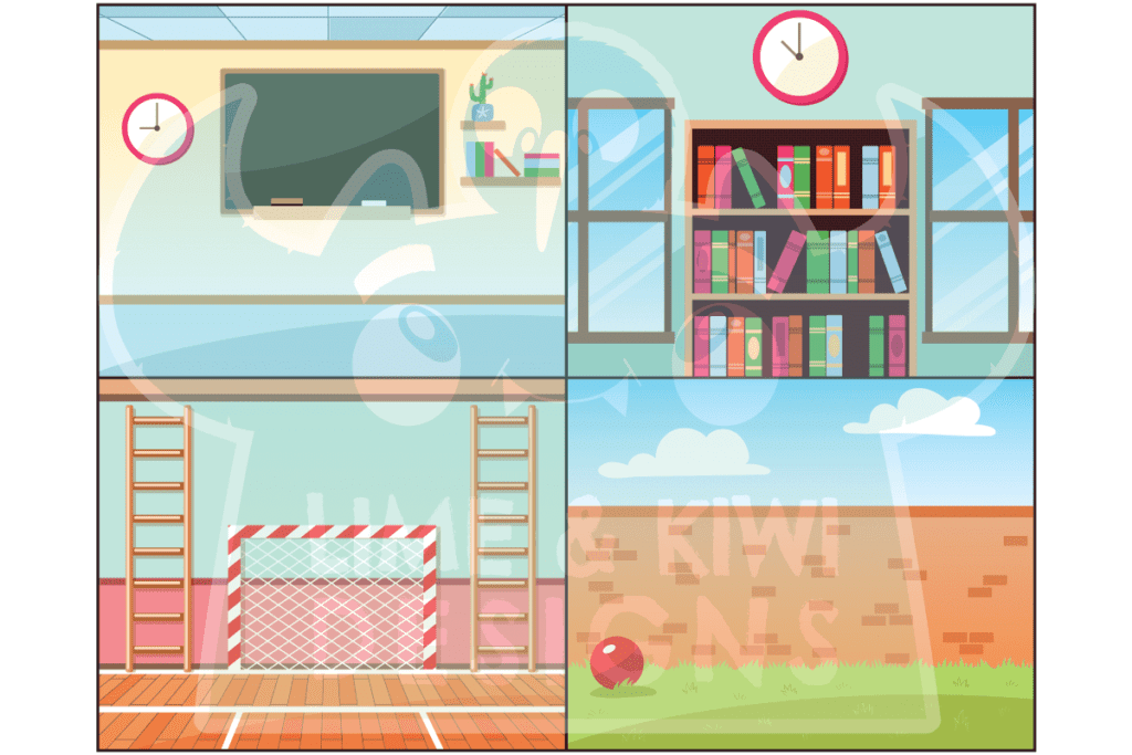 School Backgrounds - Lime and Kiwi Designs