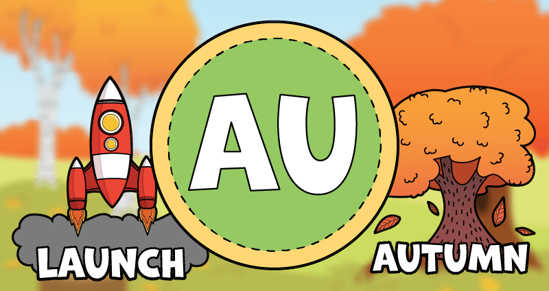 Free Diphthongs AU Clipart for Commercial Use - Lime and Kiwi Designs